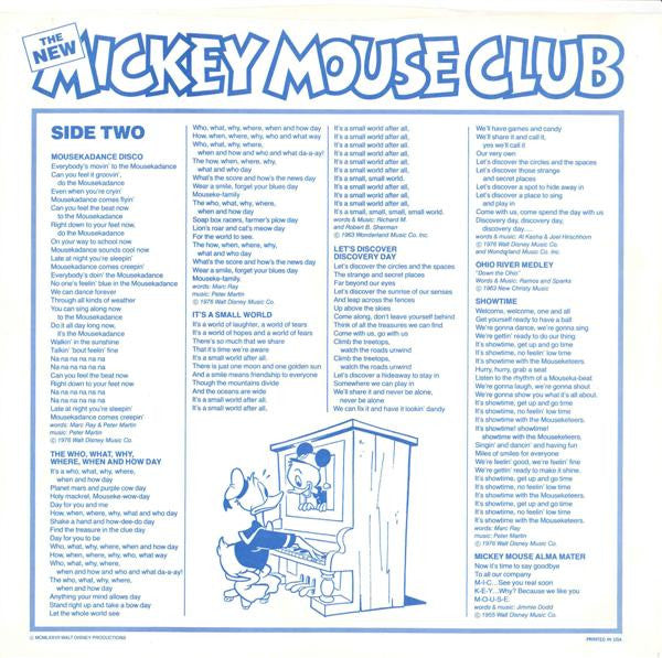 Mickey Mouse Club – [Album Title] (LP, Album) | Wax Espresso Vinyl ...