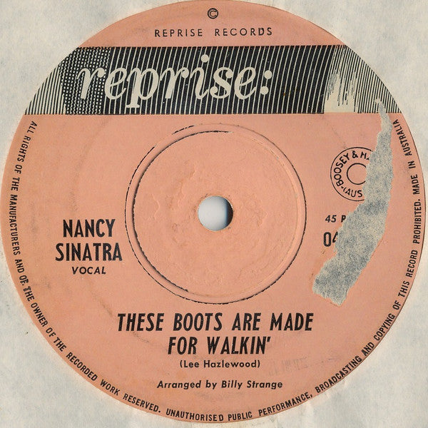 Nancy Sinatra – [Album Title] (7", Single) | Wax Espresso Vinyl Australia