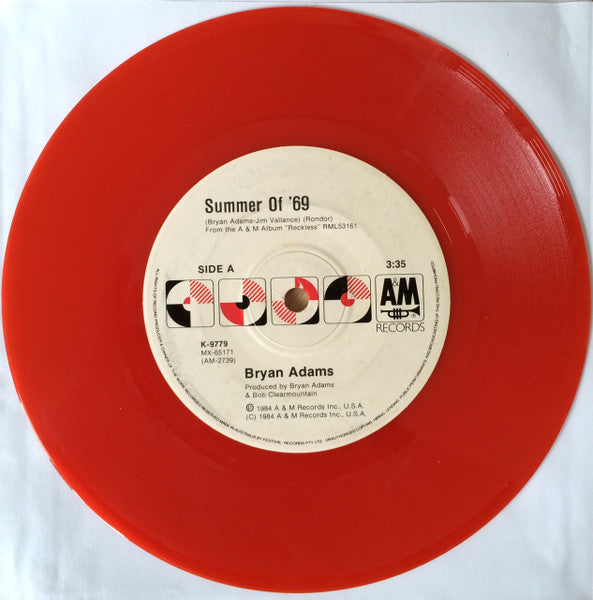 Bryan Adams – [Album Title] (7", Single, Red) | Wax Espresso Vinyl ...