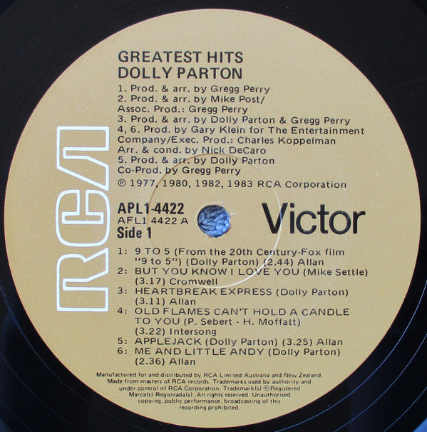 Dolly Parton – [Album Title] (LP, Comp) | Wax Espresso Vinyl Australia